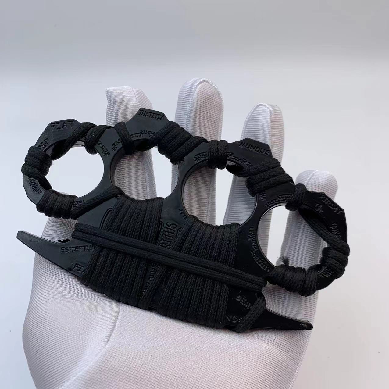 FOLDABLE aserong 4 finger black camping tool tactical tools For Outdoor ...
