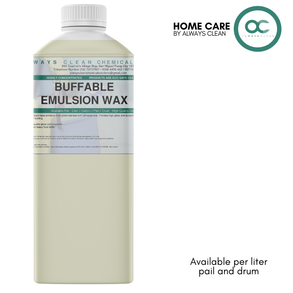 EMULSION BUFFABLE WAX 1 LITER BY ALWAYS CLEAN | Lazada PH