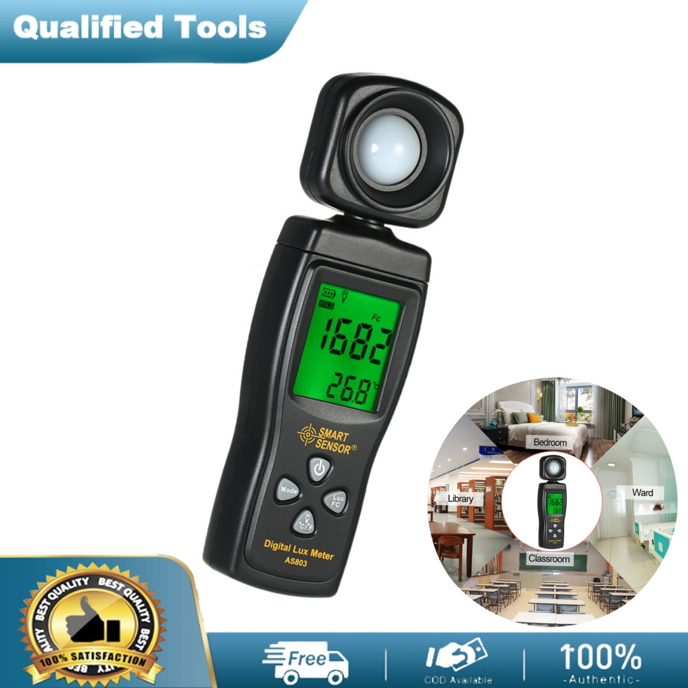 SMART SENSOR Mini Handheld Digital Lux Meter LCD Display Illuminometer ...