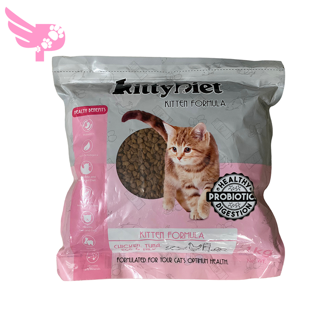 Kitty Diet Kitten Formula 1kg Repacked - Chicken, Tuna, Egg & Milk ...