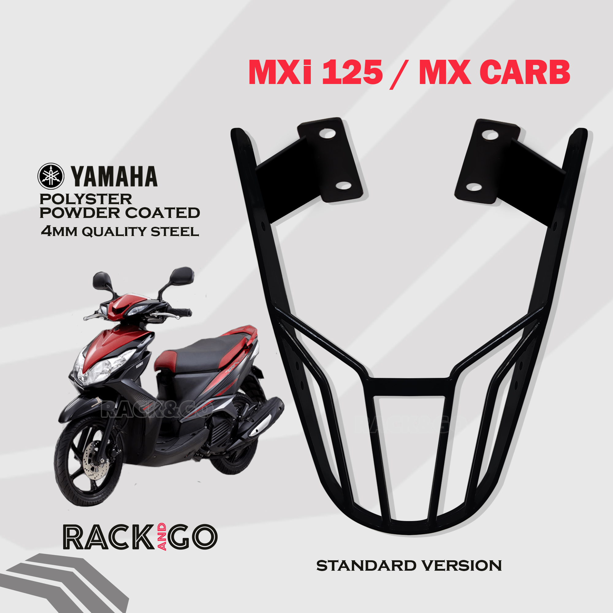 Yamaha MX Carb 125 and MXi 125 Top Box Bracket - Yamaha MX Bracket - Mio Accessories - MXI ...