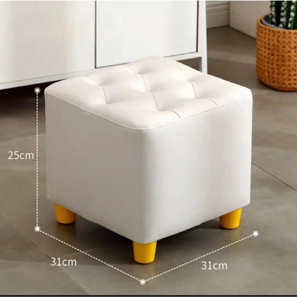 Square sofa stool mini living room bedroom small sofa chair small ...