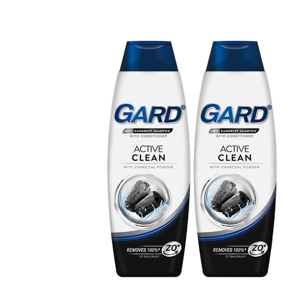 Gard Active Clean Antidandruff Shampoo with Charcoal Powder 180ml Twin ...