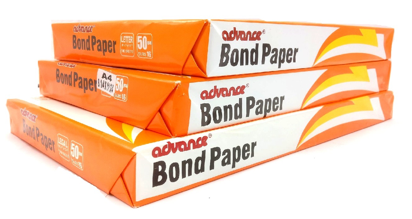 Advance Bond Paper 500 Sheets Ream Substance16 50gsm | Lazada PH