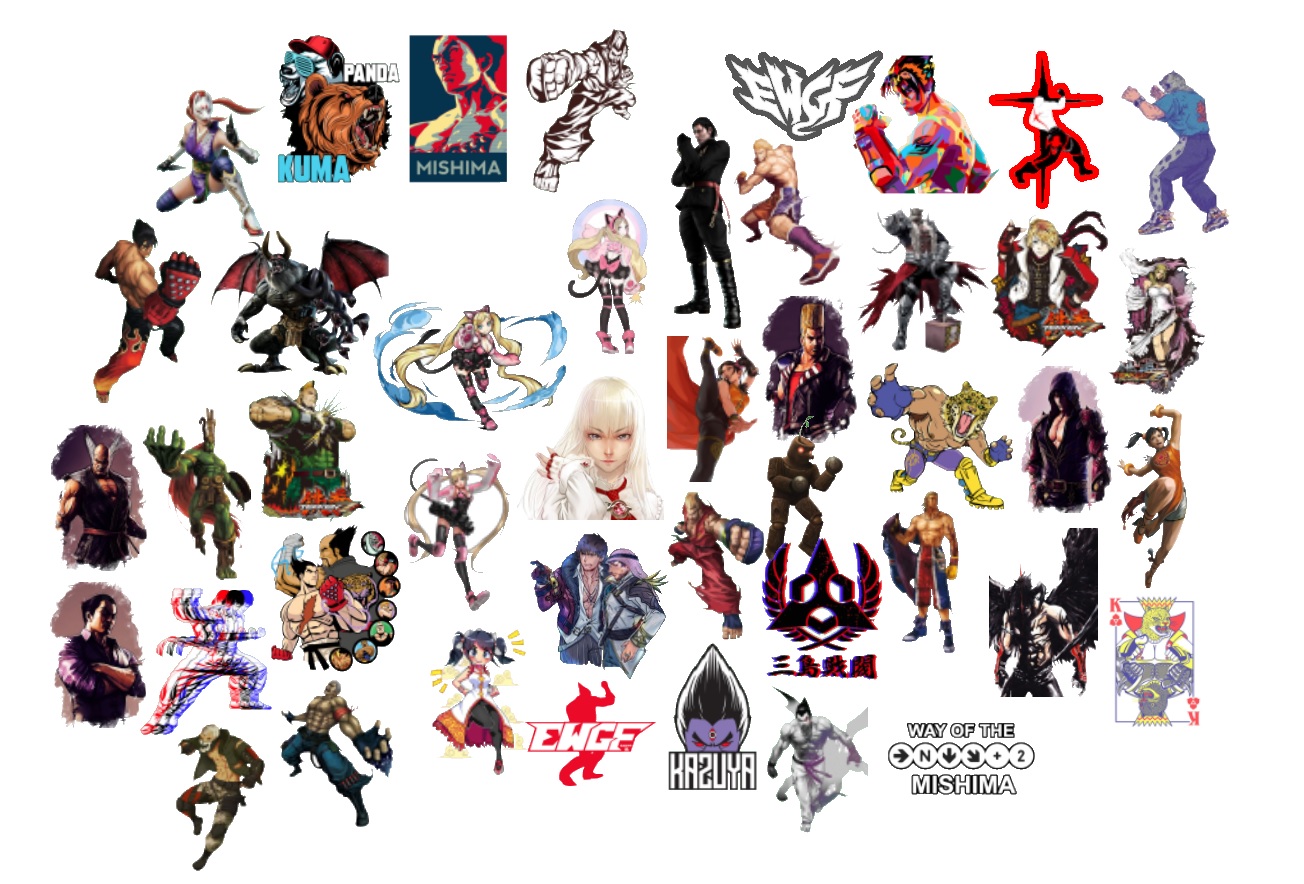 40 Pcs Tekken Vinyl Stickers Waterproof | Lazada PH