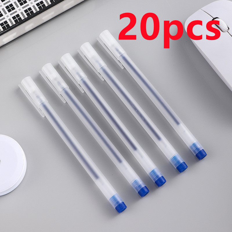 Wholesale 20 pcs muji style ballpen set Gel Pens ball pen Black sign ...