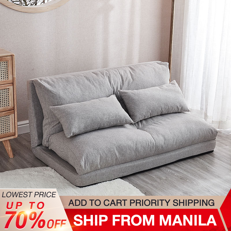 BAIERDI Nordic folding sofa office nap bed sofa bed single bed nap bed ...