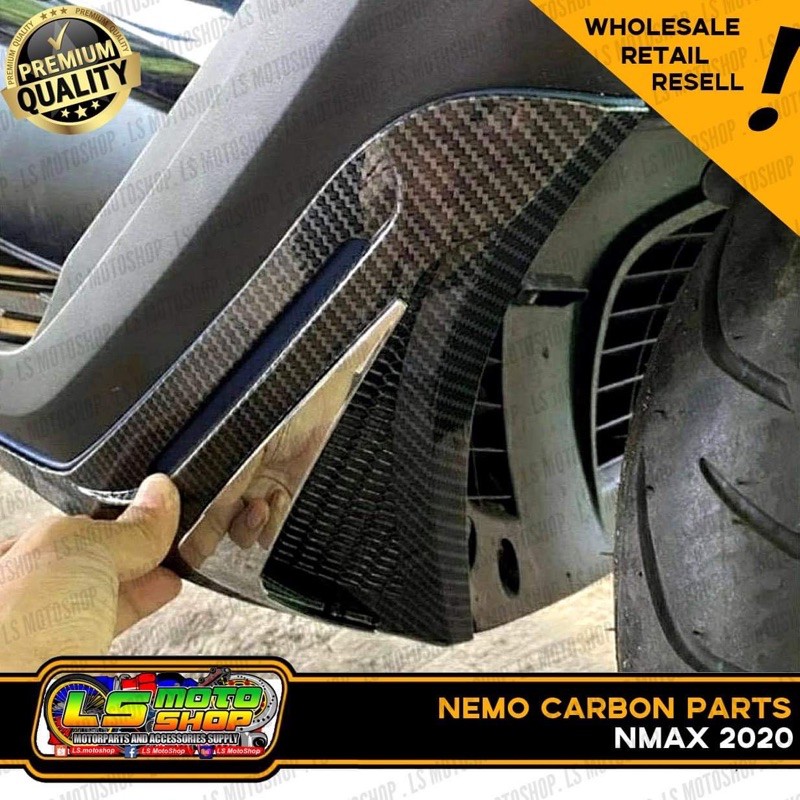 【nmax 2021 accessories v2】LS Nemo Carbon Lower Body Cover Garnish Plug ...