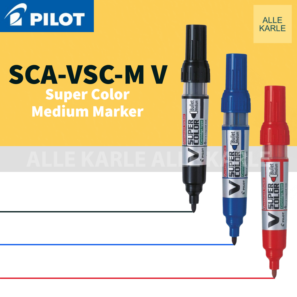 Pilot SCA-VSC-M V Super Color Medium Marker | Refill | Alle Karle LZD ...