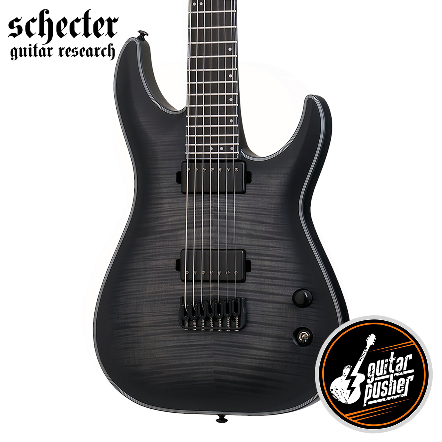 Schecter Artist Model Keith Merrow KM-7 7-String Electric Guitar (Trans ...