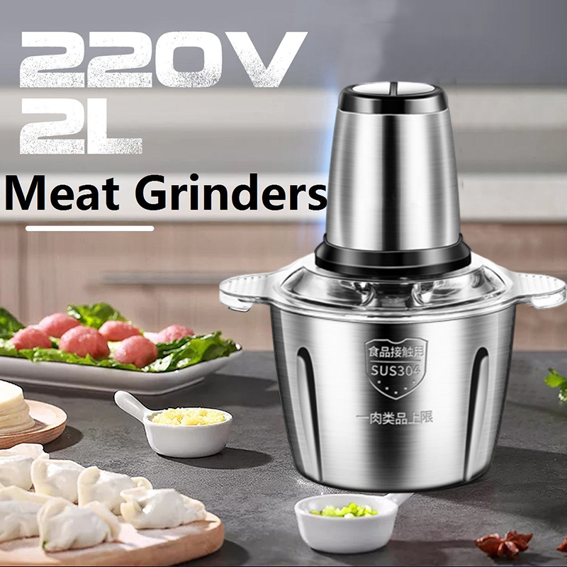 Large Capacity Electric Meat Food Chopper Stainless Steel Automatic ...