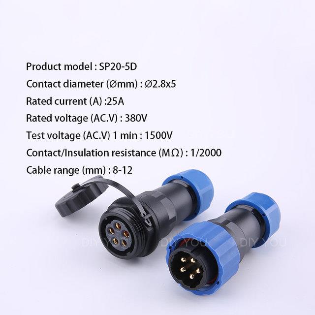 Sp20 Ip68 Waterproof Connector | Lazada PH