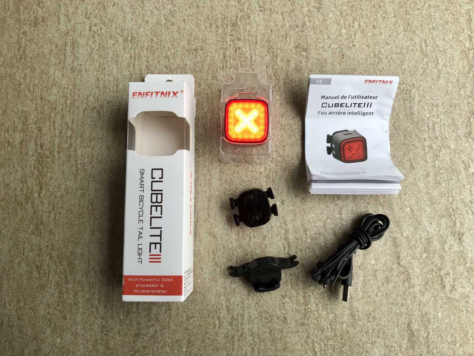 CS168ph Original Enfitnix Cubelite III Smart Tail Light for Bicycle ...