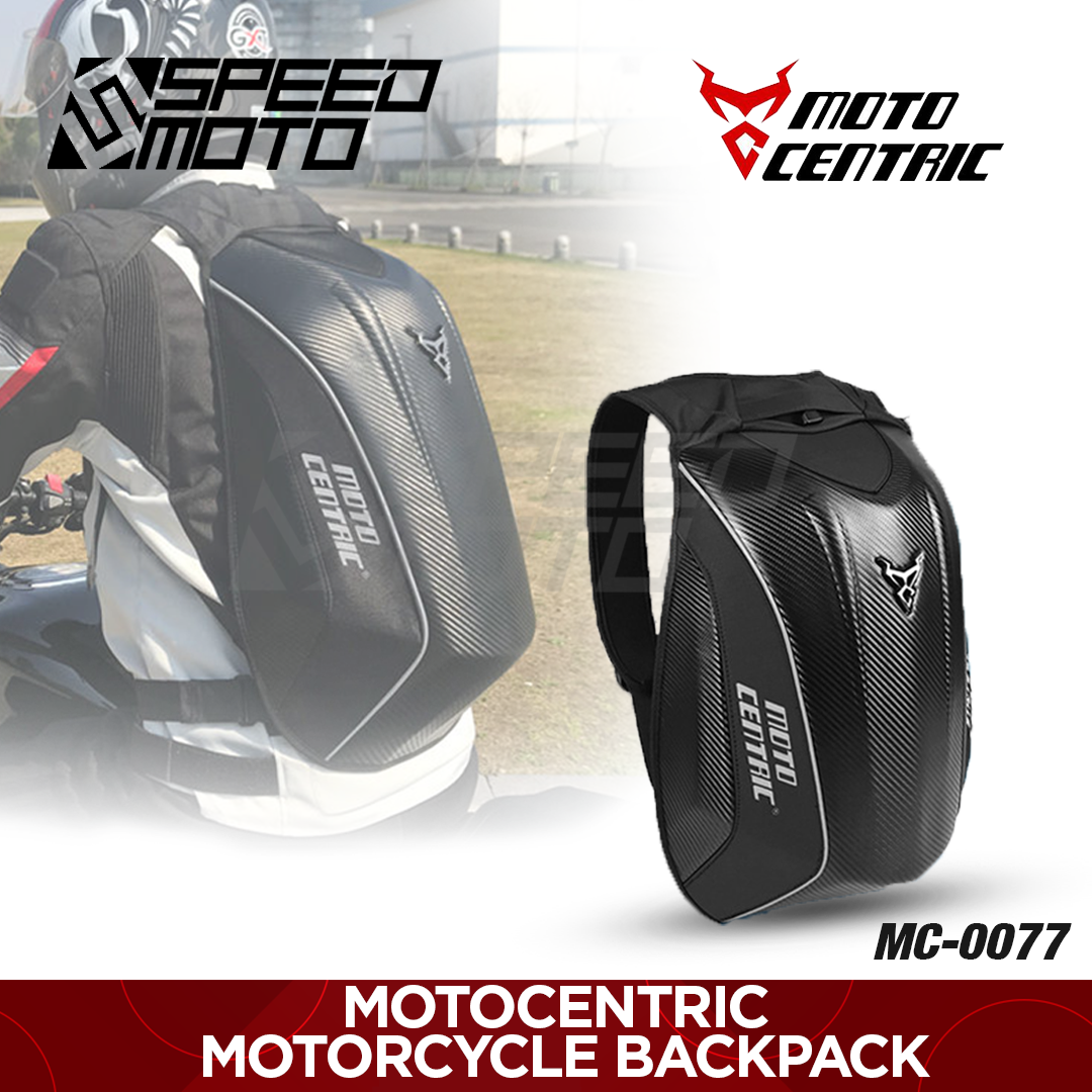 MOTOCENTRIC MC-0077 MULTIFUCTION BACKPACK HELMET BAG CARBON FIBER HARD ...