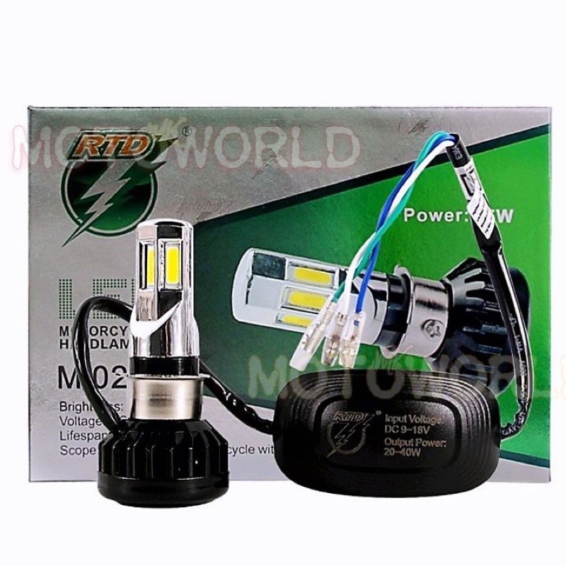 New Original RTD Universal Type M02E Motorcycle LED Headlight Bulb 6 ...