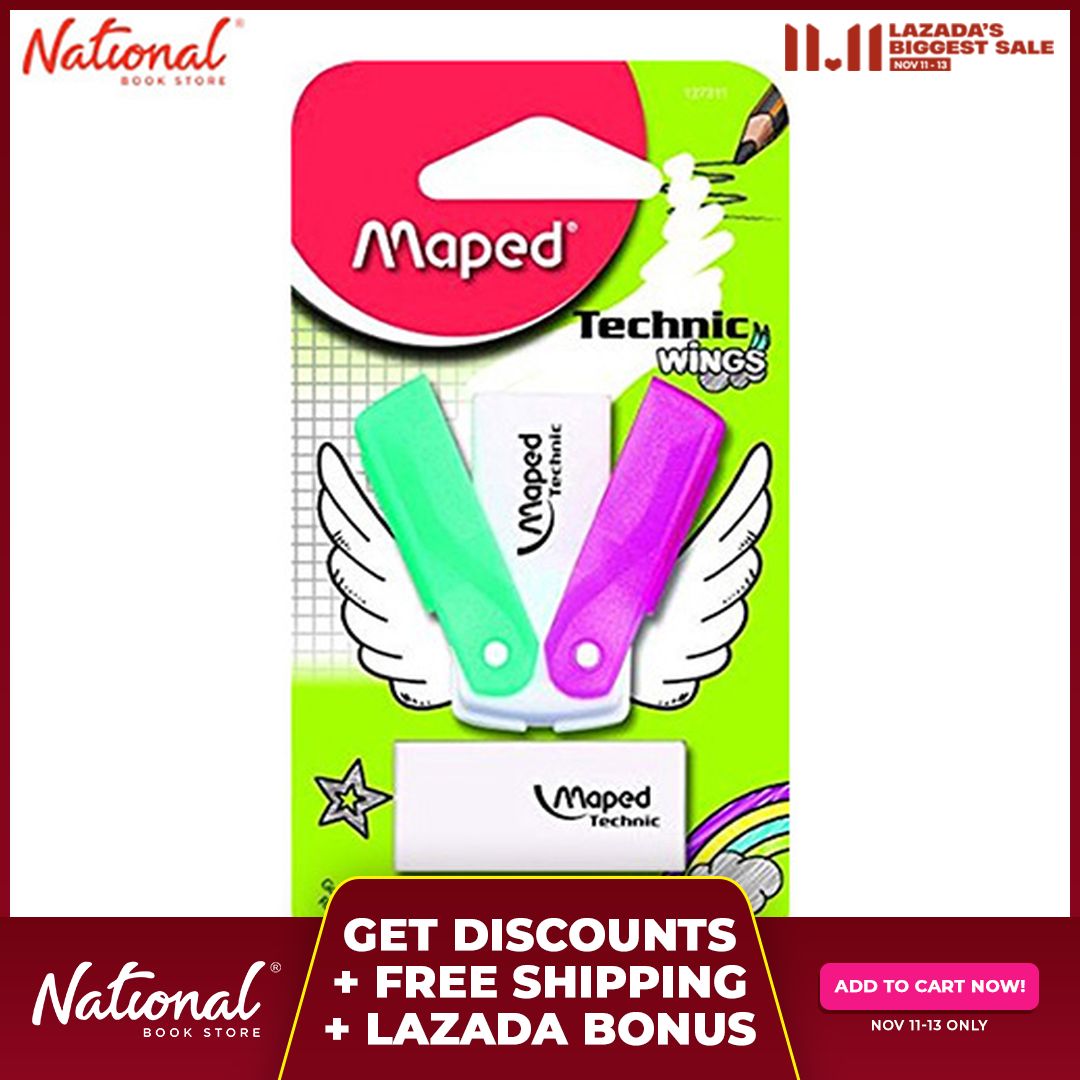 MAPED RUBBER ERASER 127311 WINGS WITH REFILL | Lazada PH