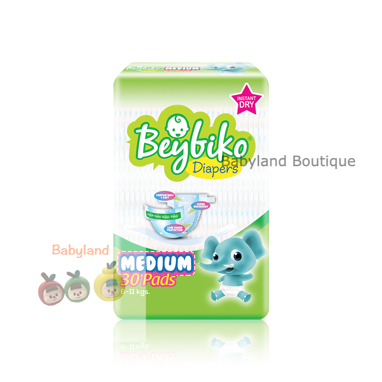 BEYBIKO DIAPER MEDIUM by 30pcs/Pack | Lazada PH