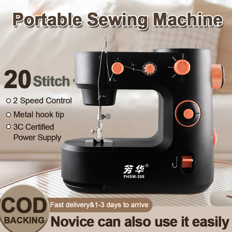 20 Stitches Portable Sewing Machine Mini Knitting Machine Multi ...