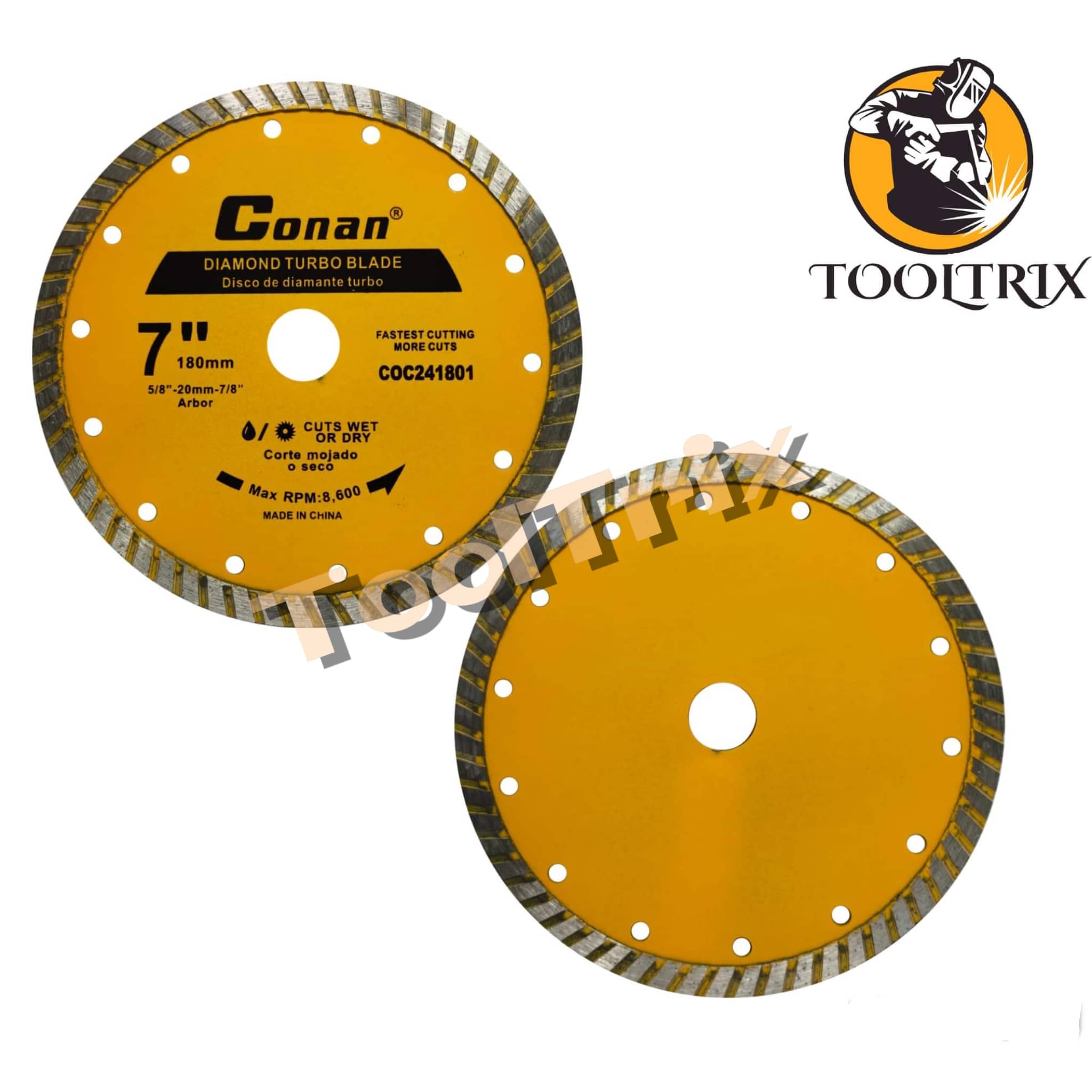 Conan CUTTING Disc Diamond Saw Blade (9"-230mm) (7"- 180mm) For Stone ...