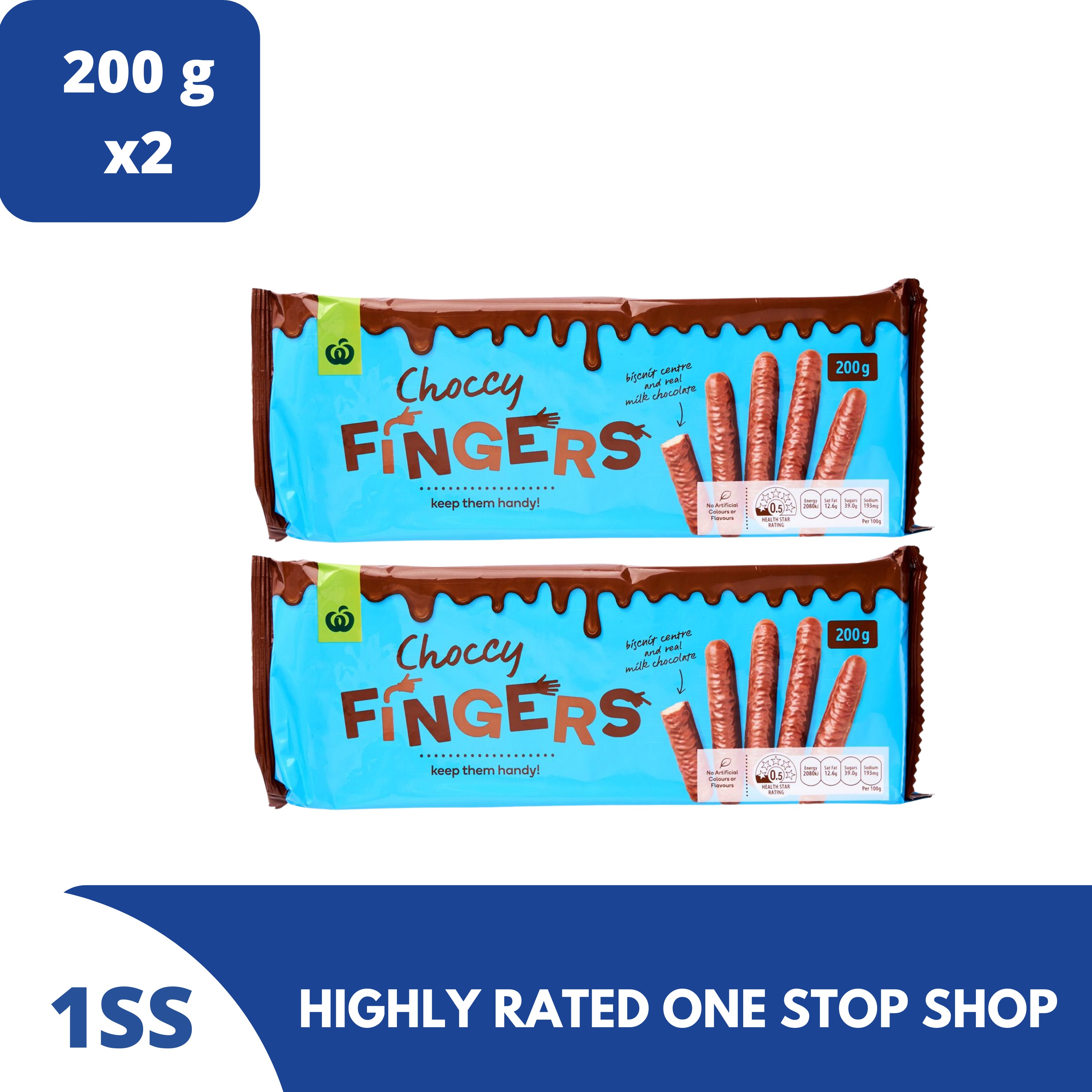 Woolworths Choccy Fingers, 200g set of 2 | Lazada PH