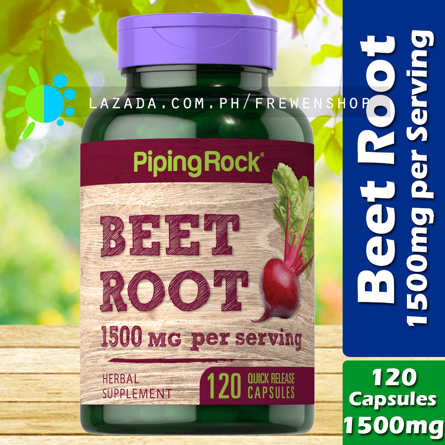 BEETROOT 1500mg (per Serving) x 120 Capsules Beta Vulgaris Beet Root ...