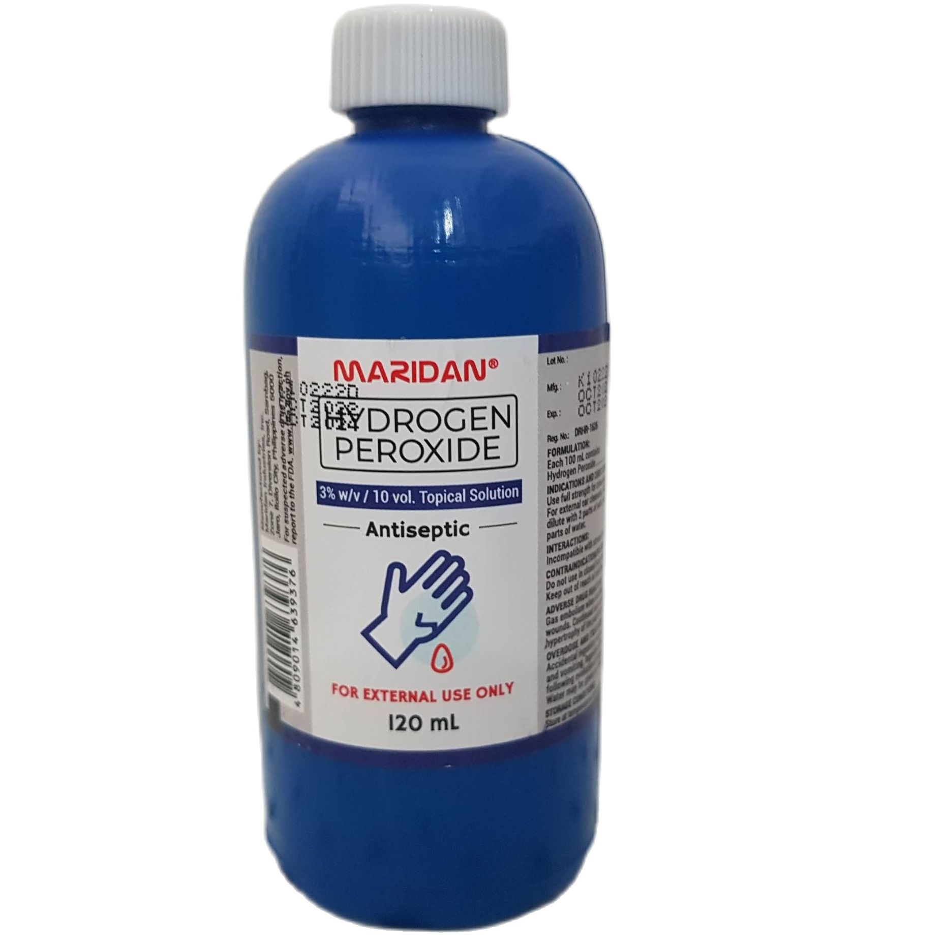 Maridan HYDROGEN PEROXIDE120ml and 60ML - Antiseptic disinfectant ...