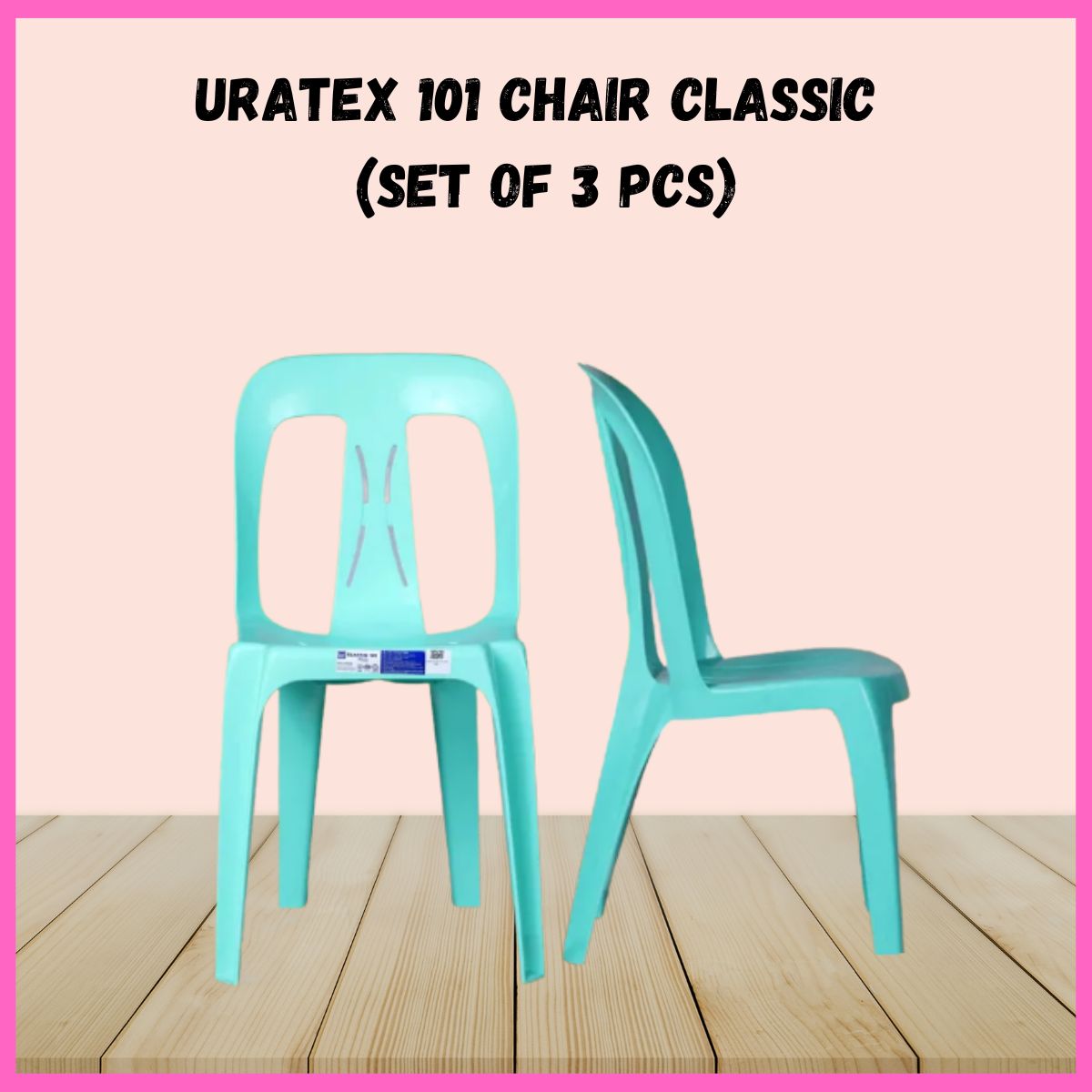 3 PCS URATEX 101 CLASSIC CHAIR / 3PCS URATEX 101 CHAIR / URATEX CHAIR ...
