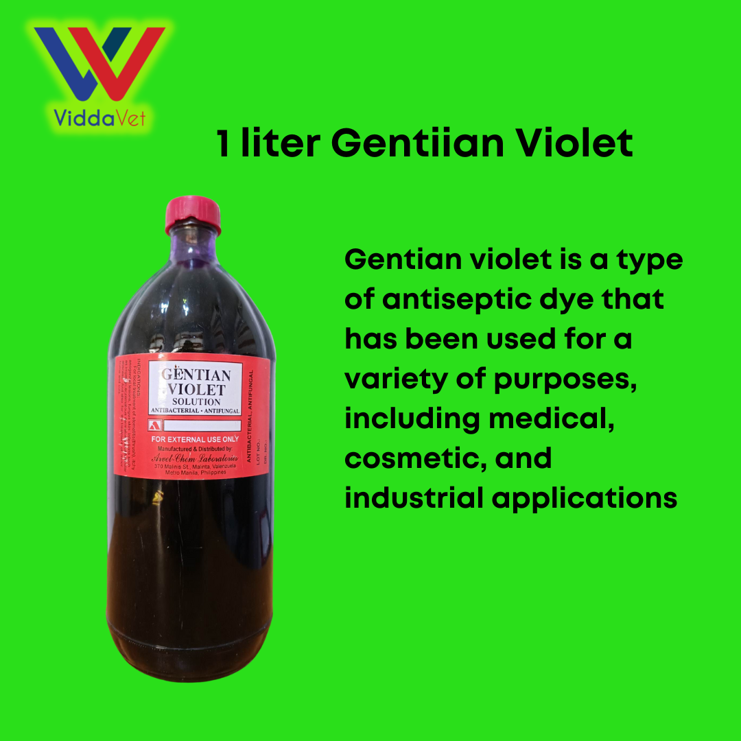 1 bottle 1 liter Gentian Violet solution antiseptic 1 bottle 1 liter ...