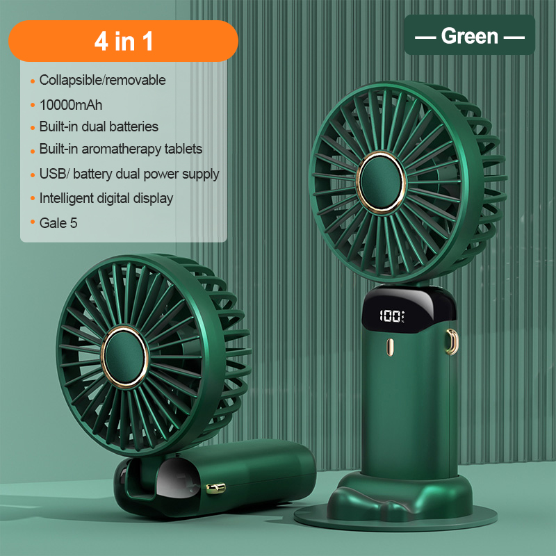 GAA 10000mAH Portable Mini Fan USB Rechargeable Adjustable Cooling Fan ...