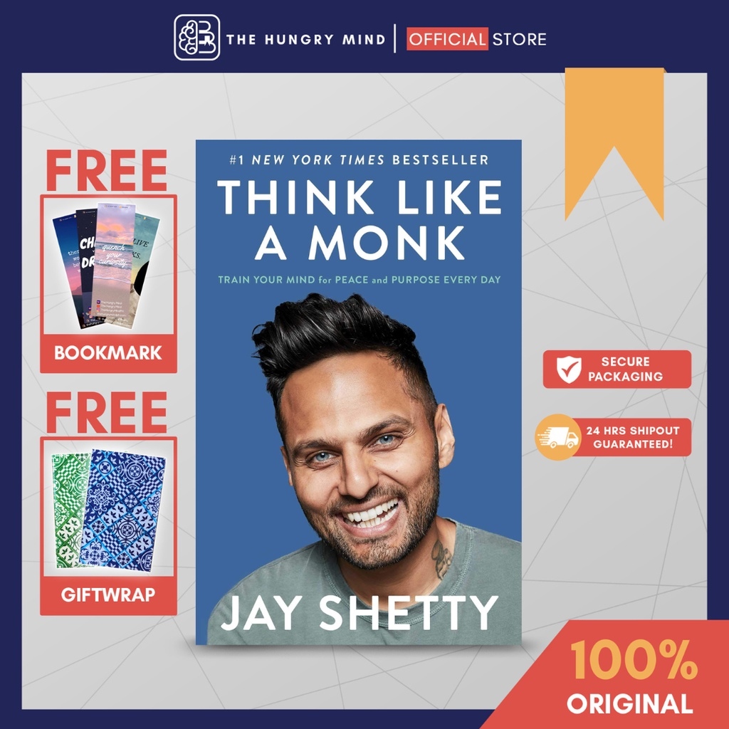 Think Like A Monk (ORIGINAL) by Jay Shetty (PB) Self Help Books | Lazada PH