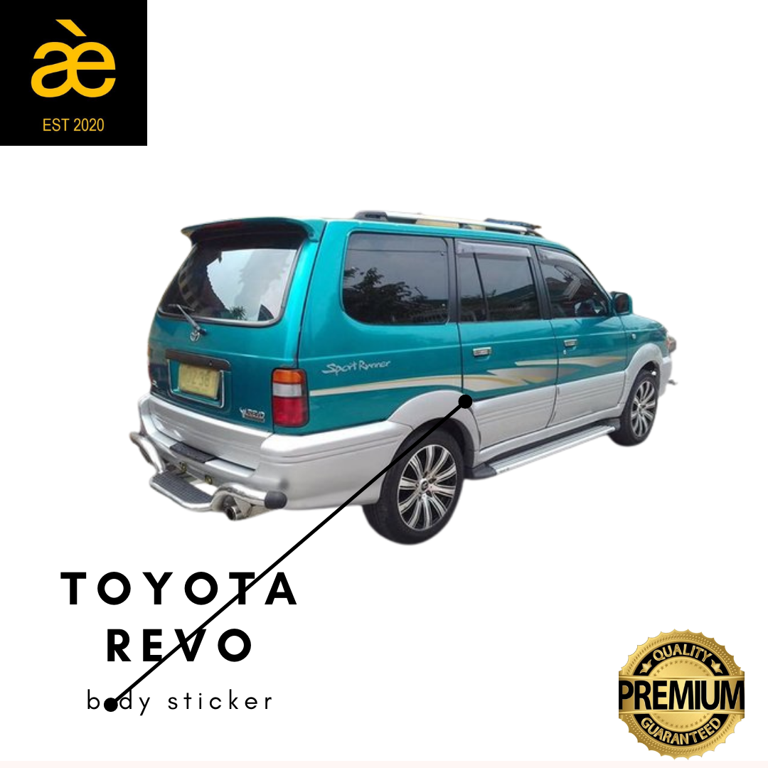 TOYOTA REVO SPORT RUNNER BODY STICKERS LEFT AND RIGHT | Lazada PH