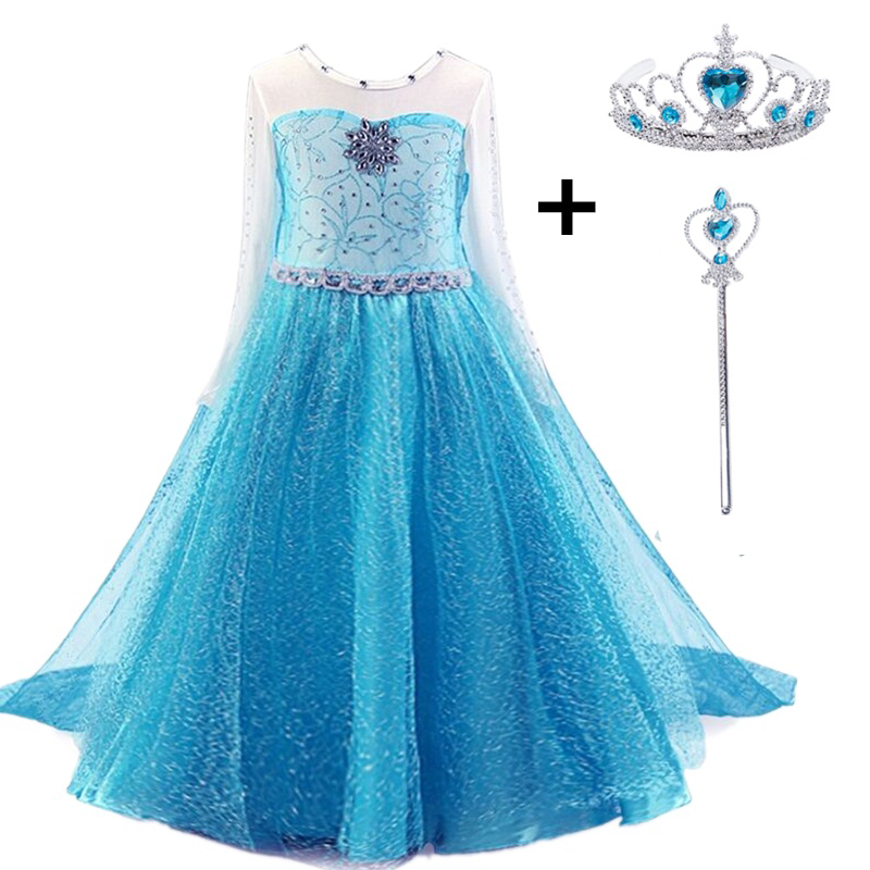110-140cm Frozen dress for kids girl frozen dress for baby girl frozen ...