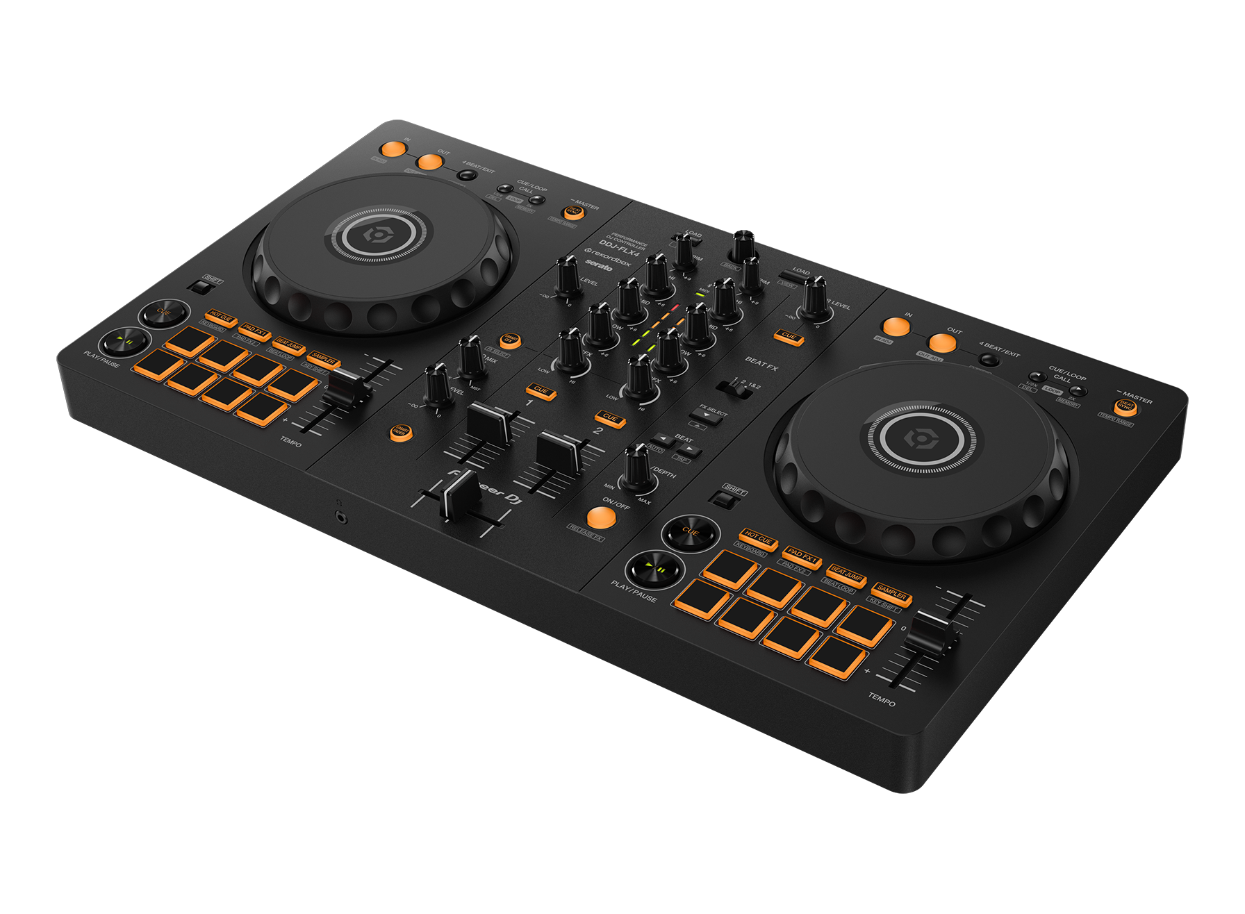 Pioneer DDJ-FLX4 2-channel DJ Controller for multiple DJ applications ...