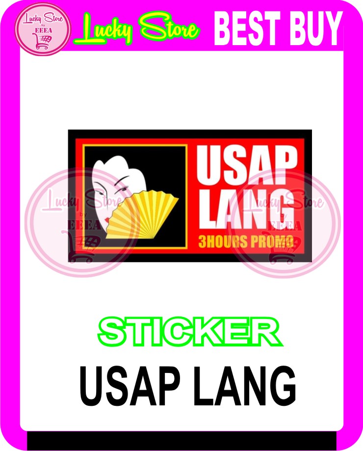 STICKERs DECALs USAP LANG PO 3 HOURS PROMO | Lazada PH
