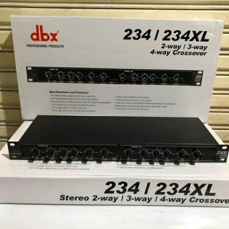 HOT SALE ☁DBX 234xs 234xl Stereo 2-Way 3-Way Mono 4-way Crossover Equalizer | Lazada PH