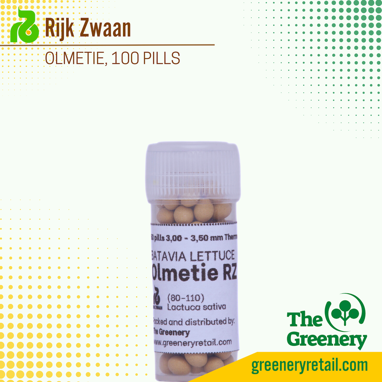 Olmetie by Rijk Zwaan | Upscale Green Batavia Pelletized Lettuce Seeds ...