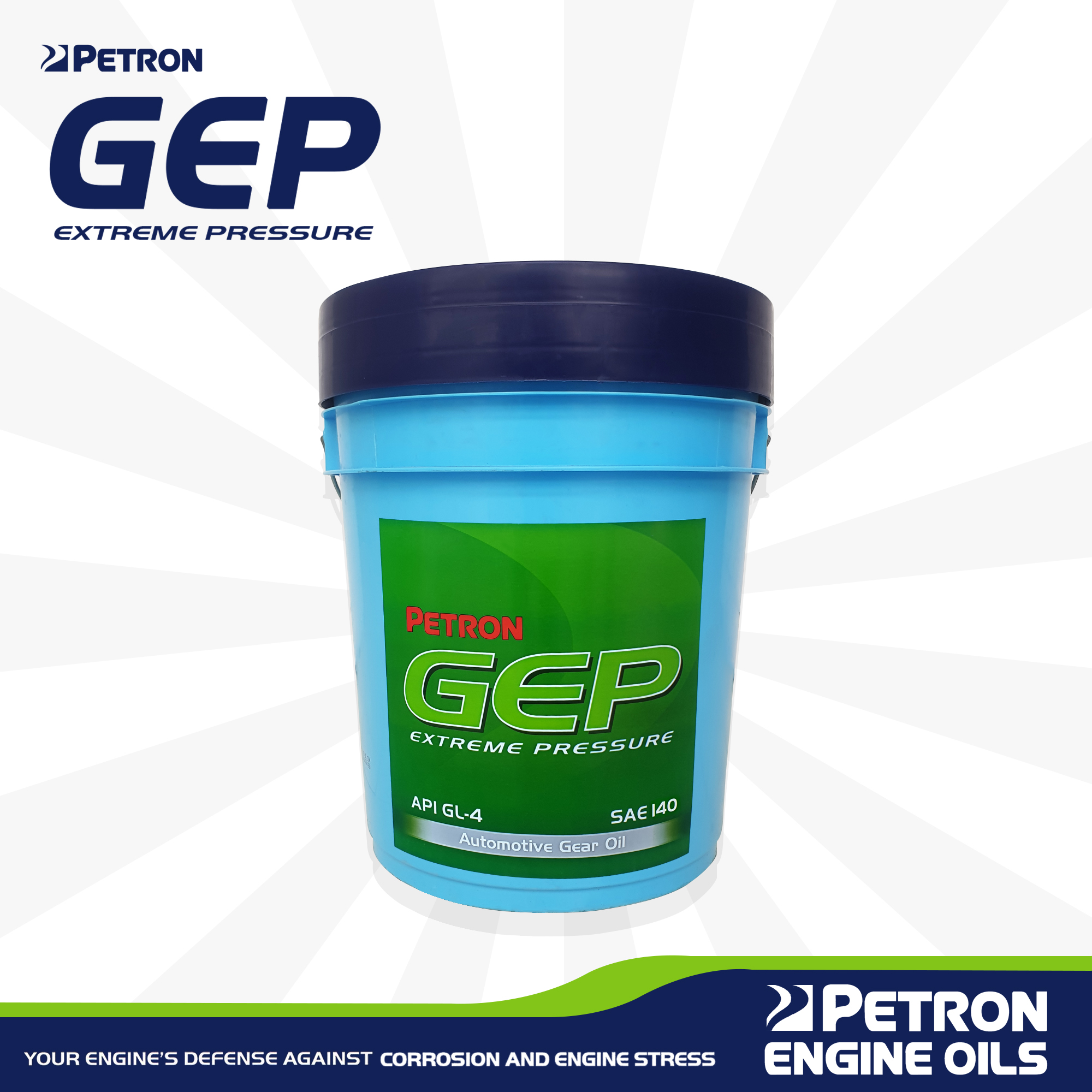 Petron GEP Extreme Pressure Gear Oil SAE 140 (18 Liter Pail) | Lazada PH