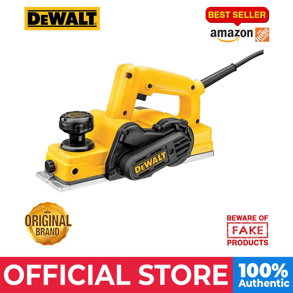 DeWalt 550W 1.5mm Portable Planer (D26676) | Lazada PH