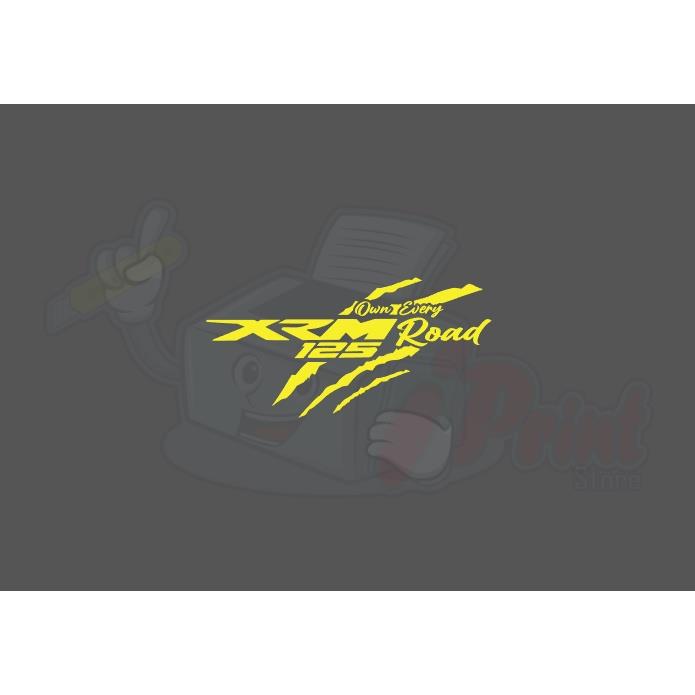 Honda XRM 125 Sticker - XRM Decals XRM Sticker Waterproof Cut Out ...