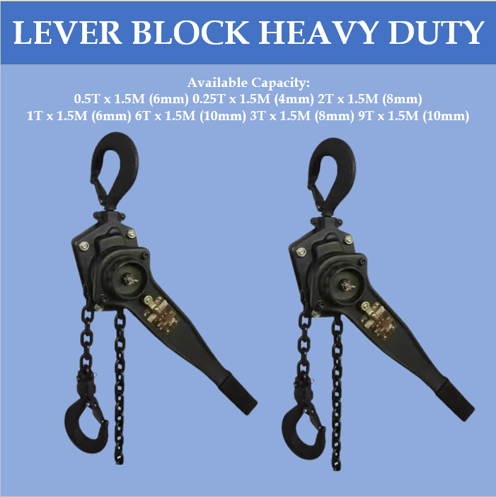 Twin Supply 0.25T -20T LEVER BLOCK (Heavy Duty) Durable high quality ...