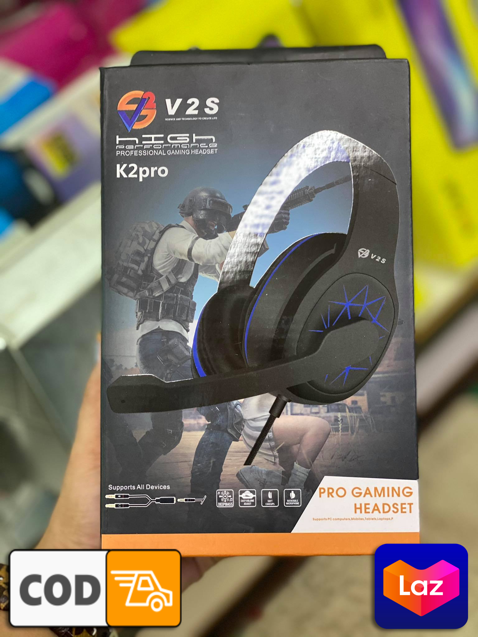 KONIGSAIGG K2 Pro Bass Stereo Surround Gaming Headphone With Microphone ...