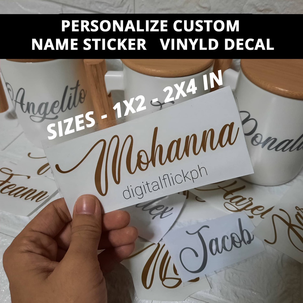 TIG 8 LANG to! Digital Flick PH- personalize Custom Name sticker vinyl ...