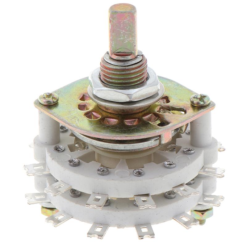 2P11T 2 Pole 11 Position Dual Deck Band Channael Rotary Switch ...