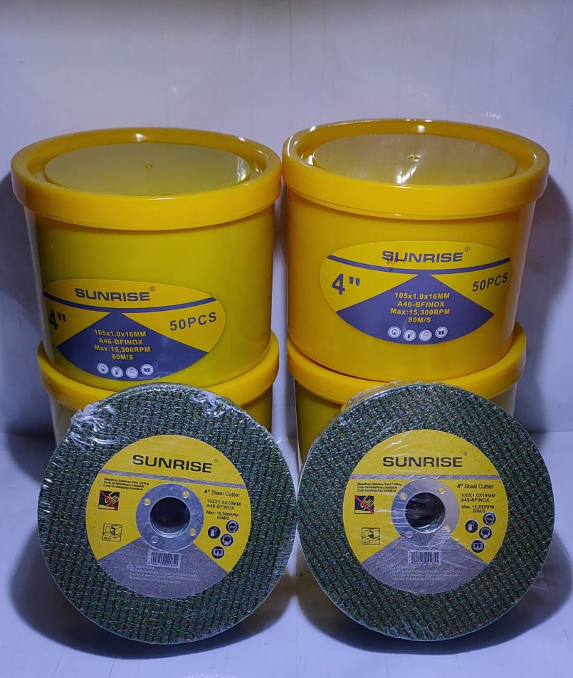 Sunrise Heavy Duty Cutting Disc 4" Super Thin (50 Pcs) GREEN/RED/GOLD ...