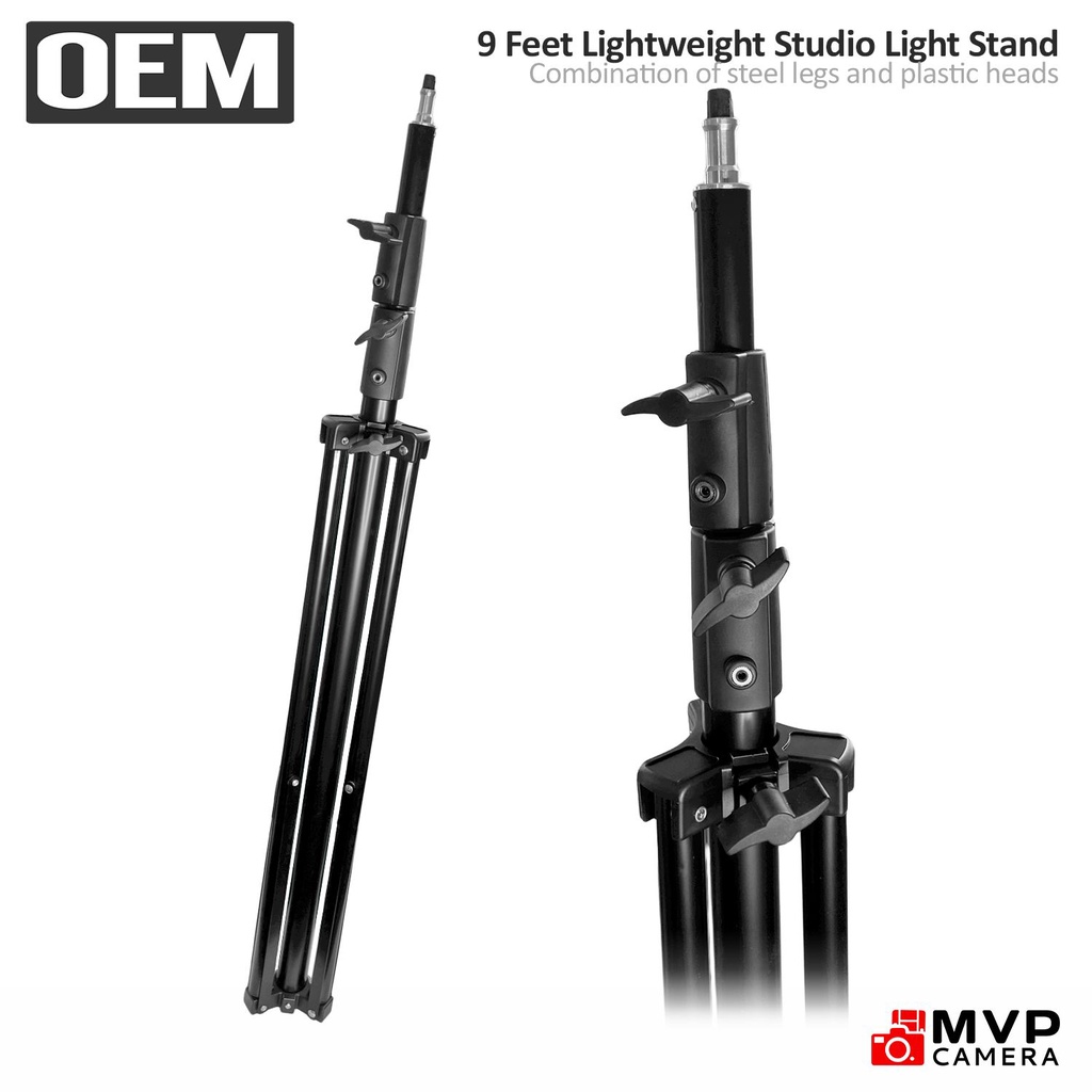 ♂Heavy Duty Studio Light Stand 9FT 280cm Stainless Steel and ...