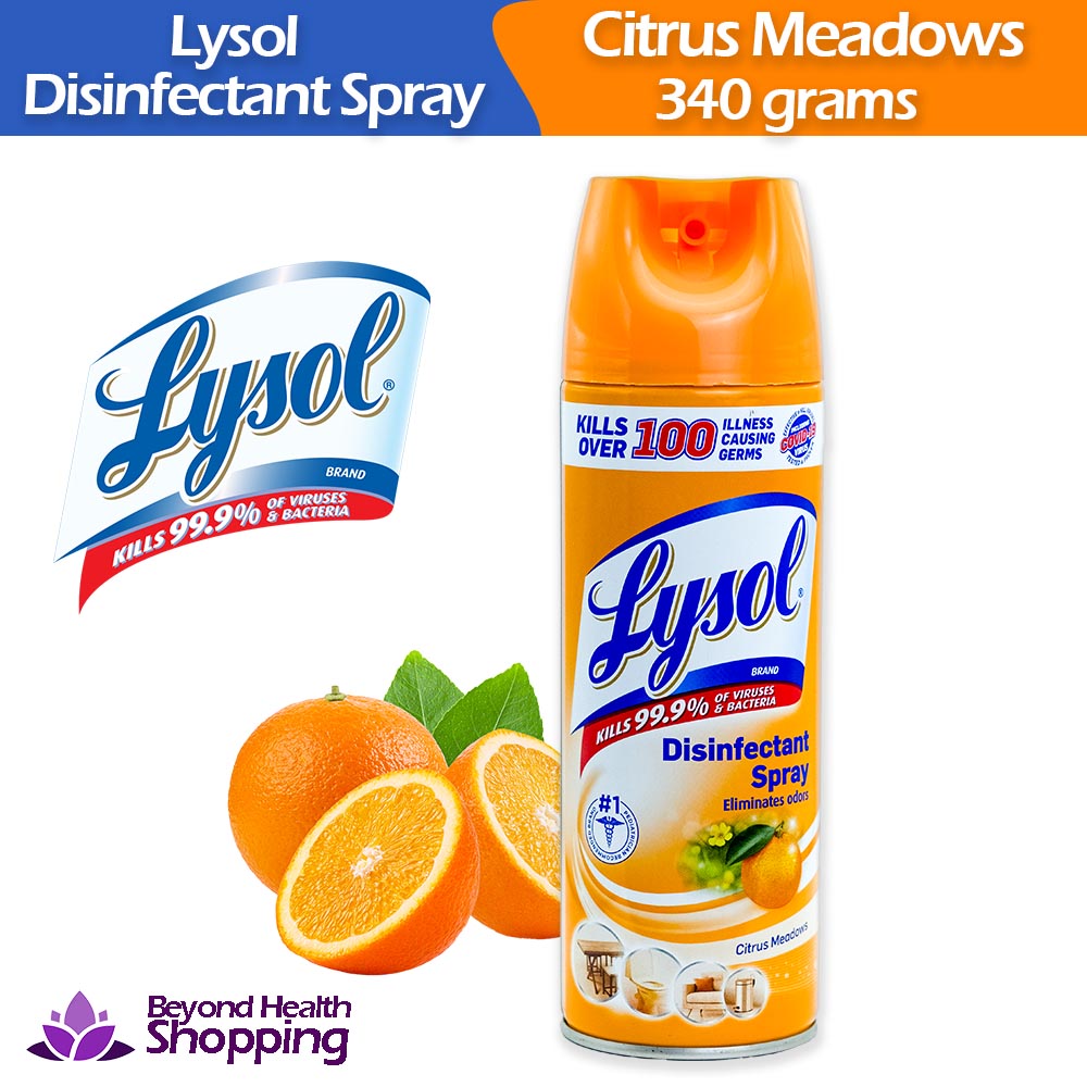LYSOL Disinfectant Spray Citrus Meadows 340g | Lazada PH