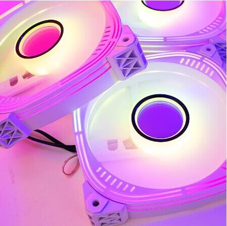 SYCAT S12 RGB FAN Pink 120MM PC Fan RGB Cooling FAN 3 IN ONE KIT LED PC ...