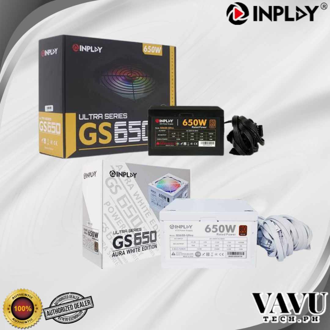 Inplay Ultra Series RGB 750w 650w 550w 450w True Rated Power Supply 80 ...