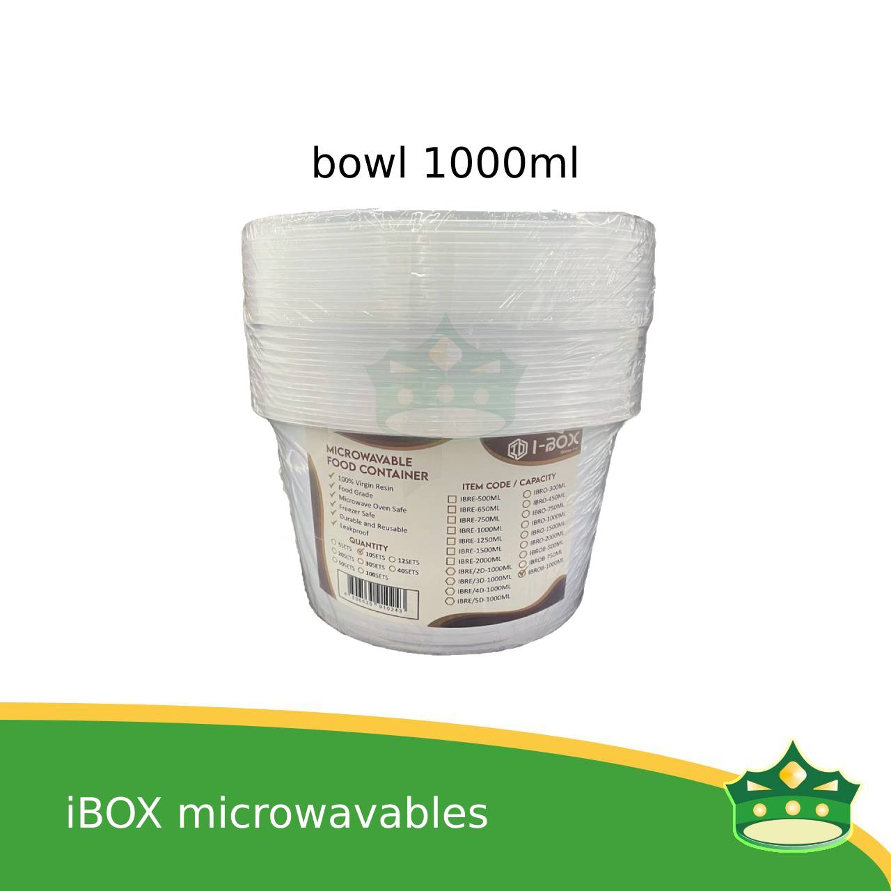 IBOX brand microwavable plastic bowl containers with lid for take out ...