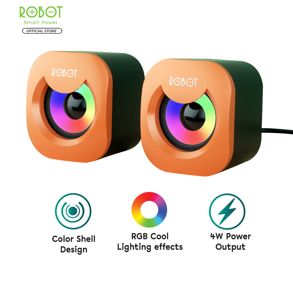 ROBOT Speaker USB RS180 Multimedia Portable / Speaker Music Mini for ...